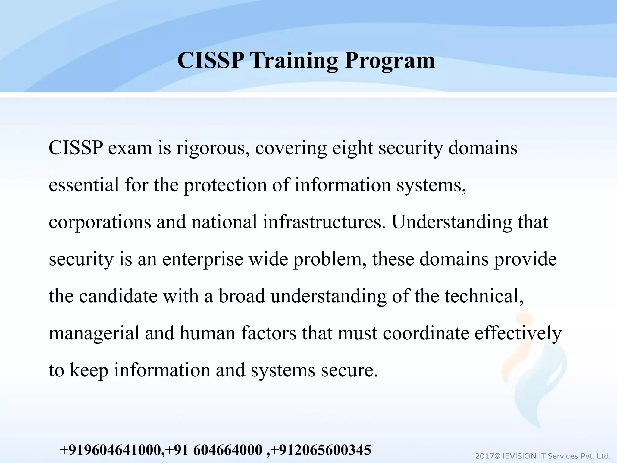 Cissp Training |IEVISION | PPT