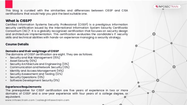 CISSP Vs CISA Which is better for you.pptx