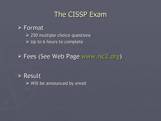 Cissp why | PPT