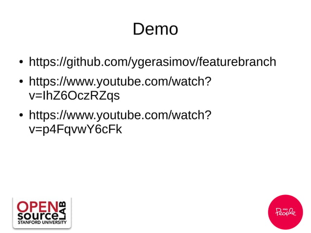 CI and other tools for feature branch development | ODP | Web ...