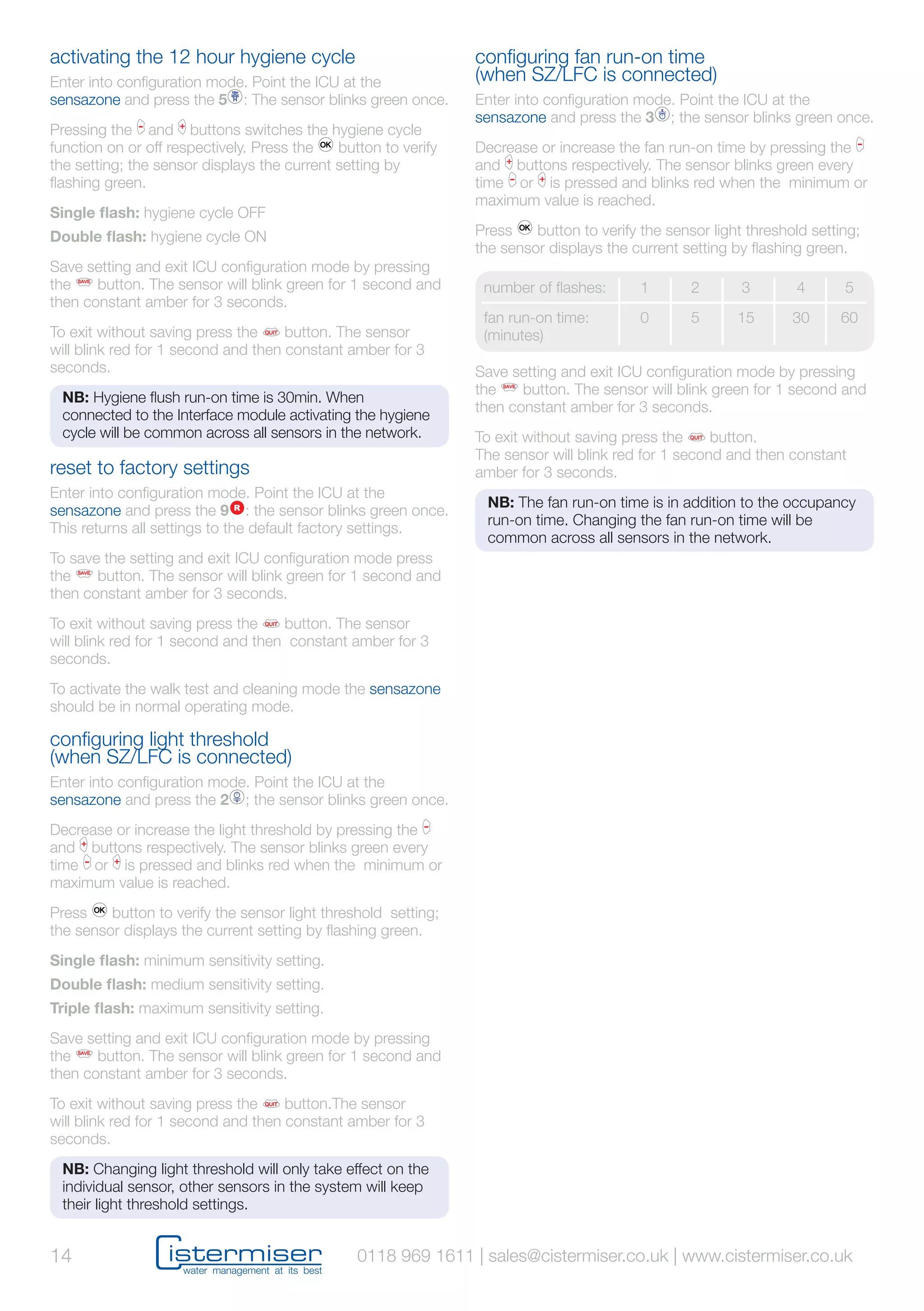 Cistermiser Sensazone - Installation Guide | PDF