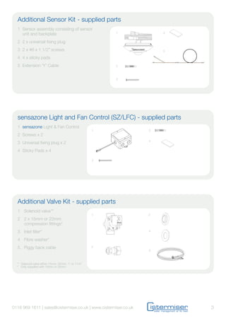 Cistermiser Sensazone - Installation Guide | PDF
