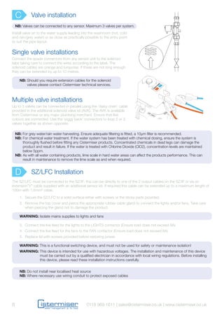 Cistermiser Sensazone - Installation Guide | PDF