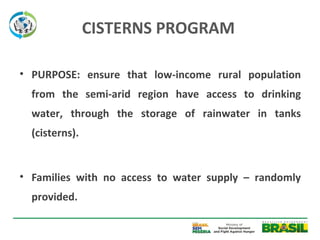 Presentation on Brazil's Cisterns Program - English | PPT