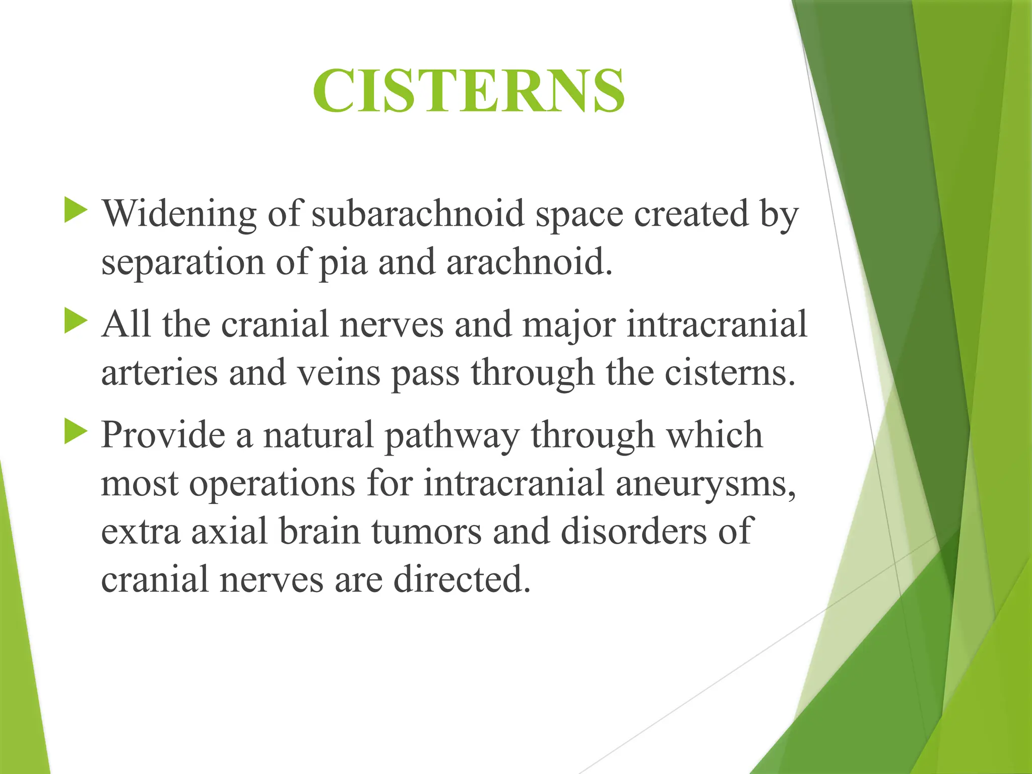 SUB ARACHNOID CISTERNS &VENTRICLES OF BRAIN | PPTX