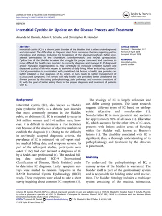 Cistitis Intersticial, una actualización.pdf | Diseases and Conditions ...