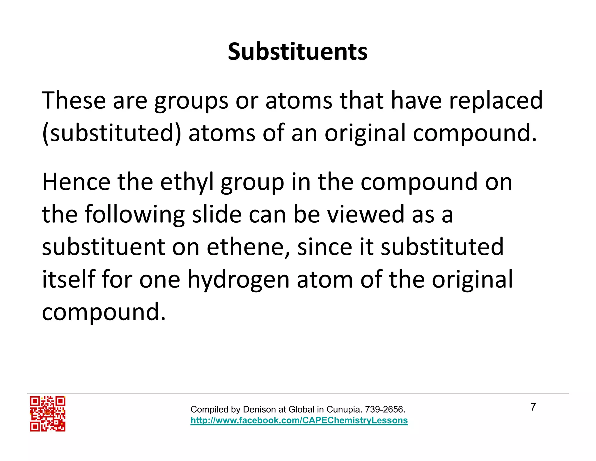 Cis-Trans Isomerism In Organic Compounds For CAPE Unit 2 Chemistry ...