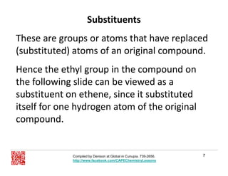 Cis-Trans Isomerism In Organic Compounds For CAPE Unit 2 Chemistry ...