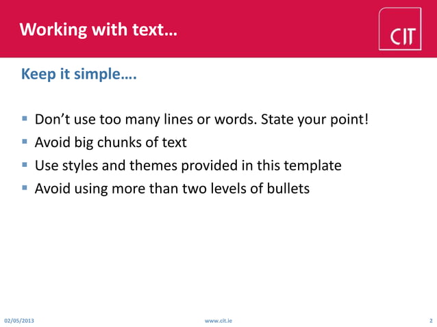 CIT PowerPoint Template | PPTX