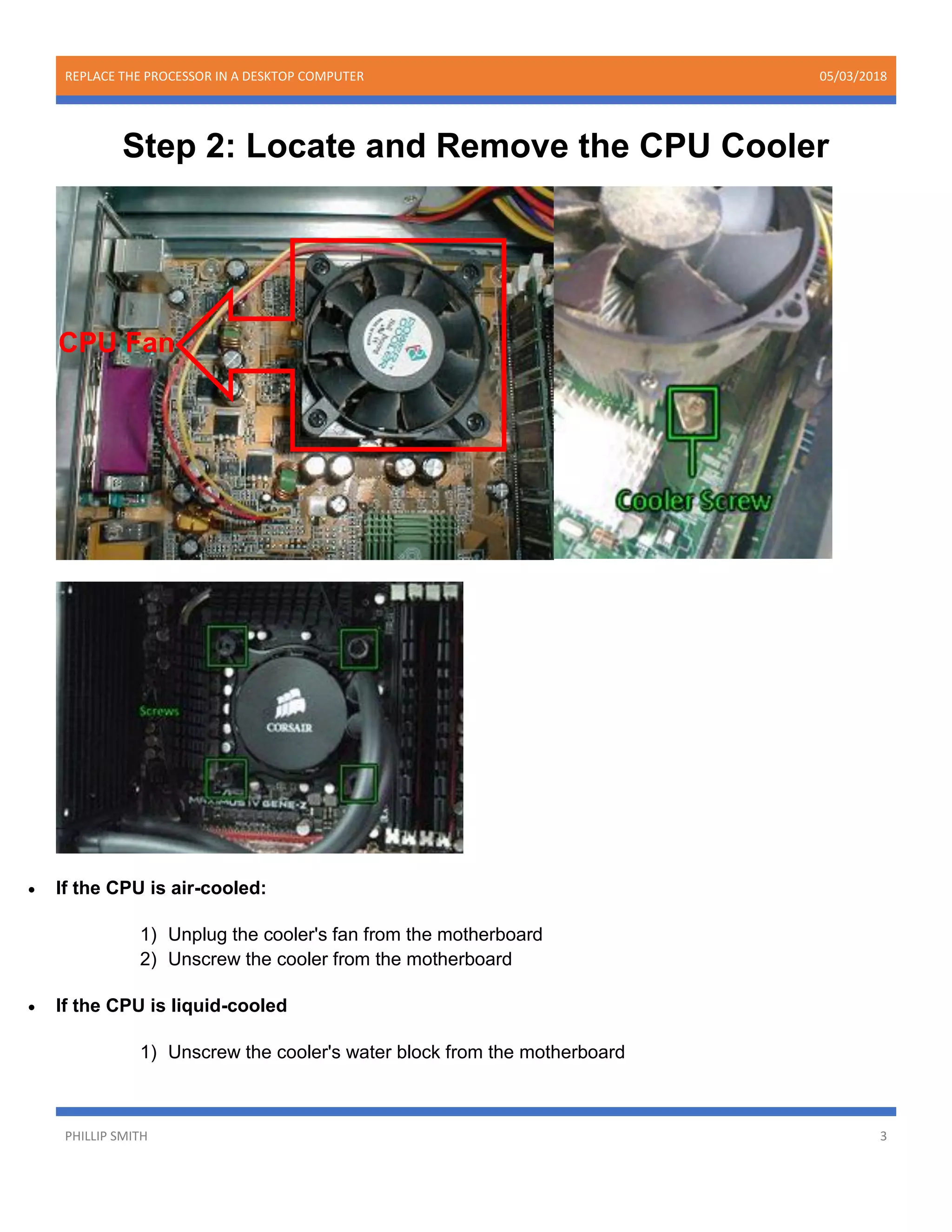 How to replace processor | PDF