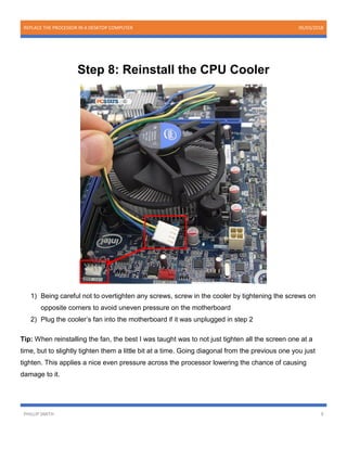 How to replace processor | PDF