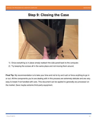 How to replace processor | PDF