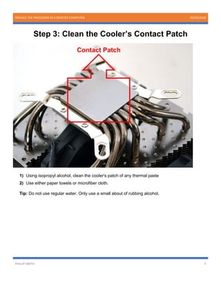 How to replace processor | PDF