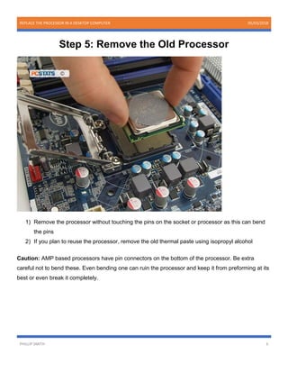 How to replace processor | PDF
