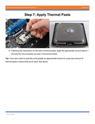 How to replace processor | PDF