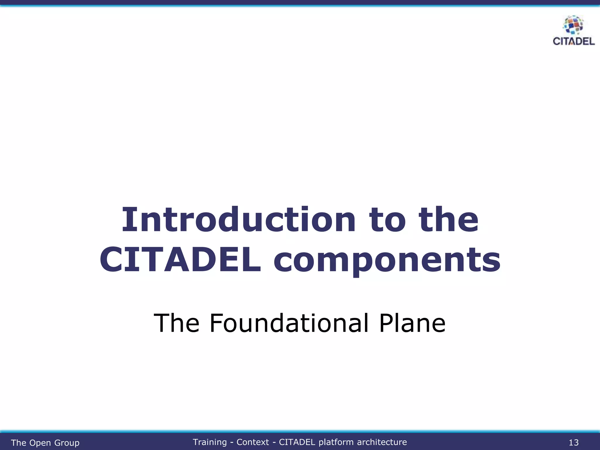 Citadel Platform Architecture | PPTX