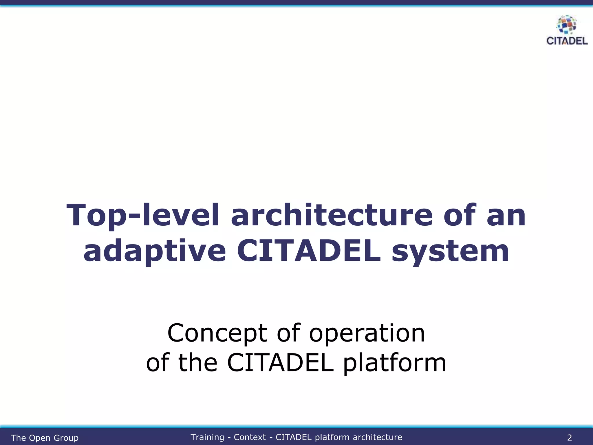 Citadel Platform Architecture | PPTX