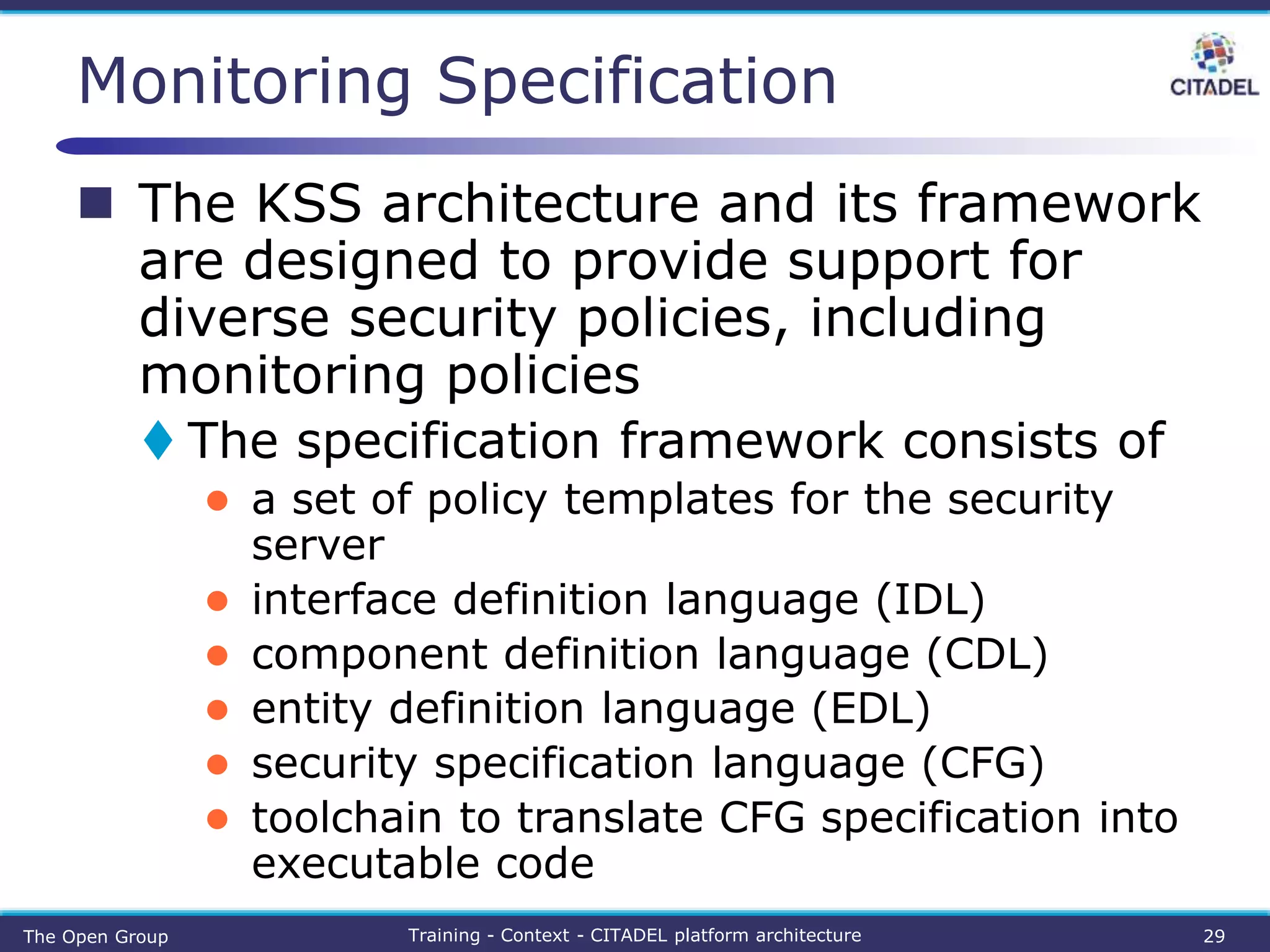 Citadel Platform Architecture | PPTX