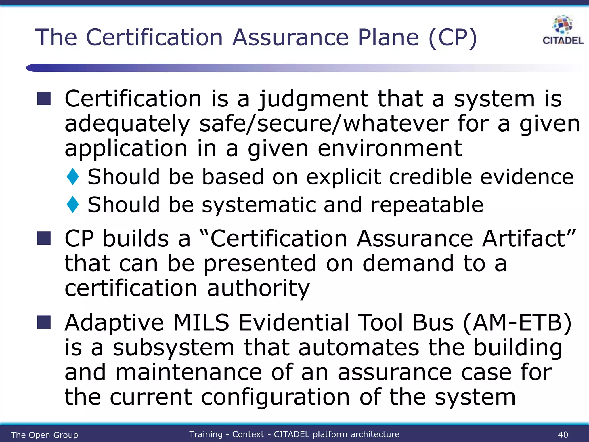 Citadel Platform Architecture | PPT