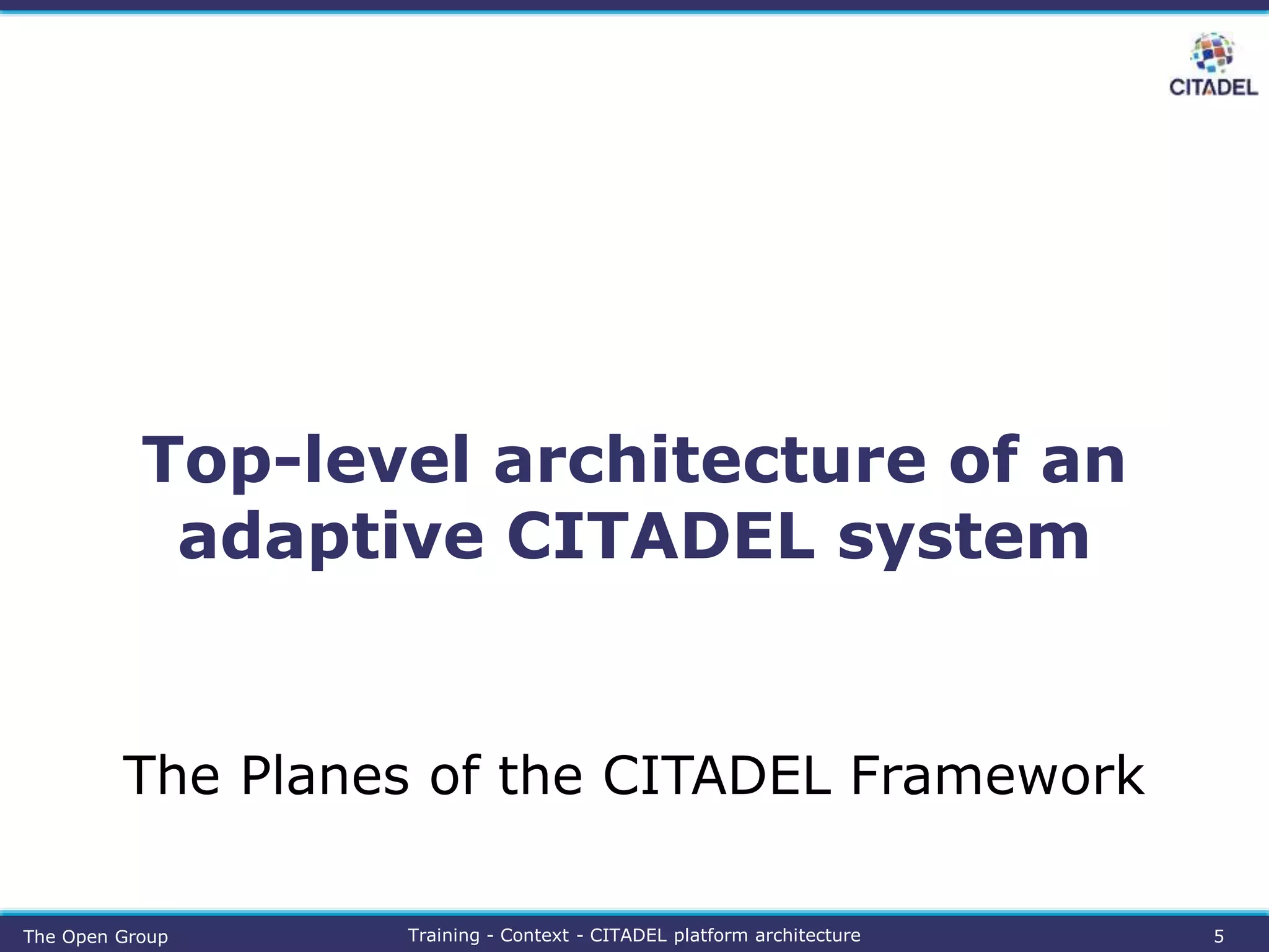 Citadel Platform Architecture | PPT