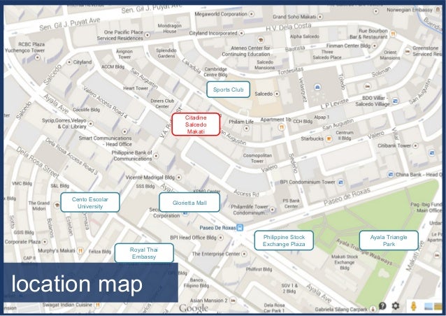 Salcedo Village Makati Philippines Map