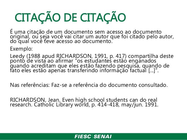 Citações - Dicas
