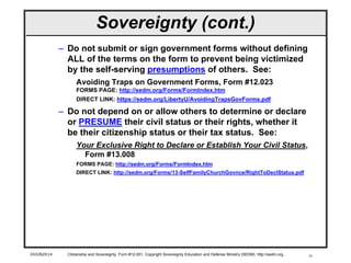 Citizenship and Sovereignty, Form #12.001