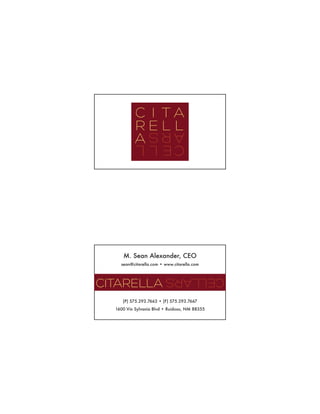 Citarella Letterhead Packet | PDF