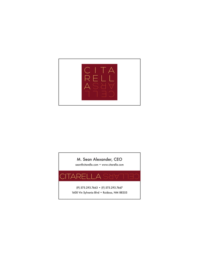 Citarella Letterhead Packet | PDF