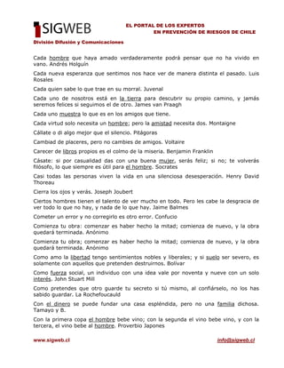 Citas Frases Célebres sobre grandes pensadores en la historia | PDF