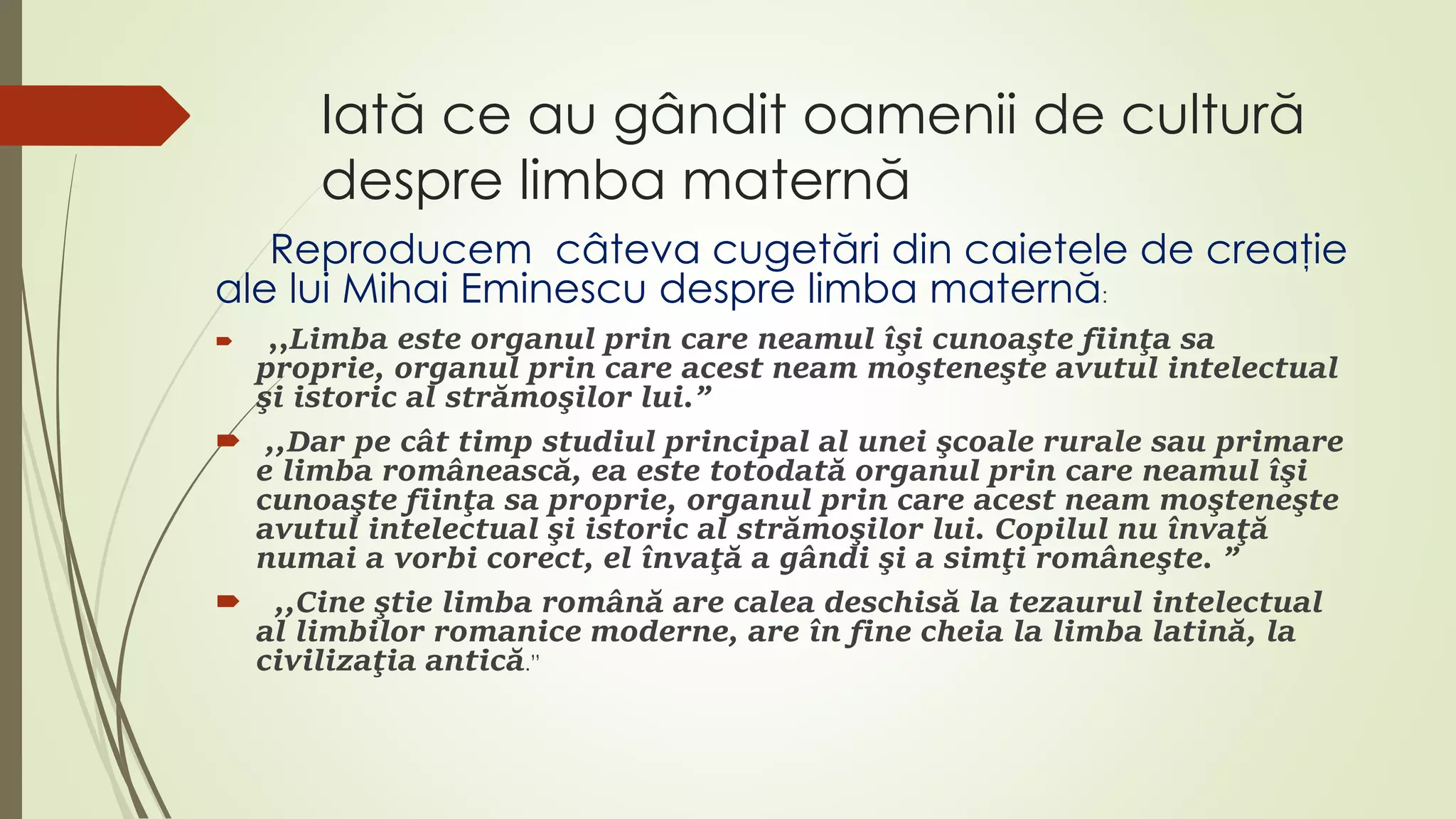 Citate despre limba maternă | PDF