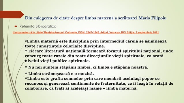 Citate despre limba maternă | PDF
