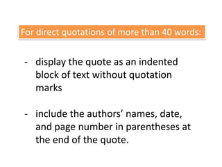 Citation: APA Style | PPTX