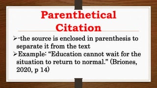 Language Lesson on Citation Quarter four | PPT