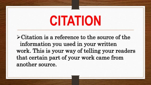 Language Lesson on Citation Quarter four | PPT