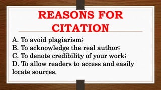 Language Lesson on Citation Quarter four | PPT