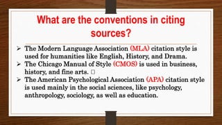 Language Lesson on Citation Quarter four | PPTX
