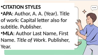 CITATION english for academic and professional purposes.pptx | Careers