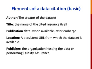 data citation | PPTX