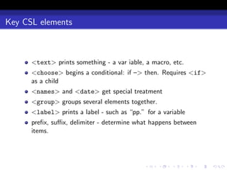 Zotero Workshop - Citation styles | PDF