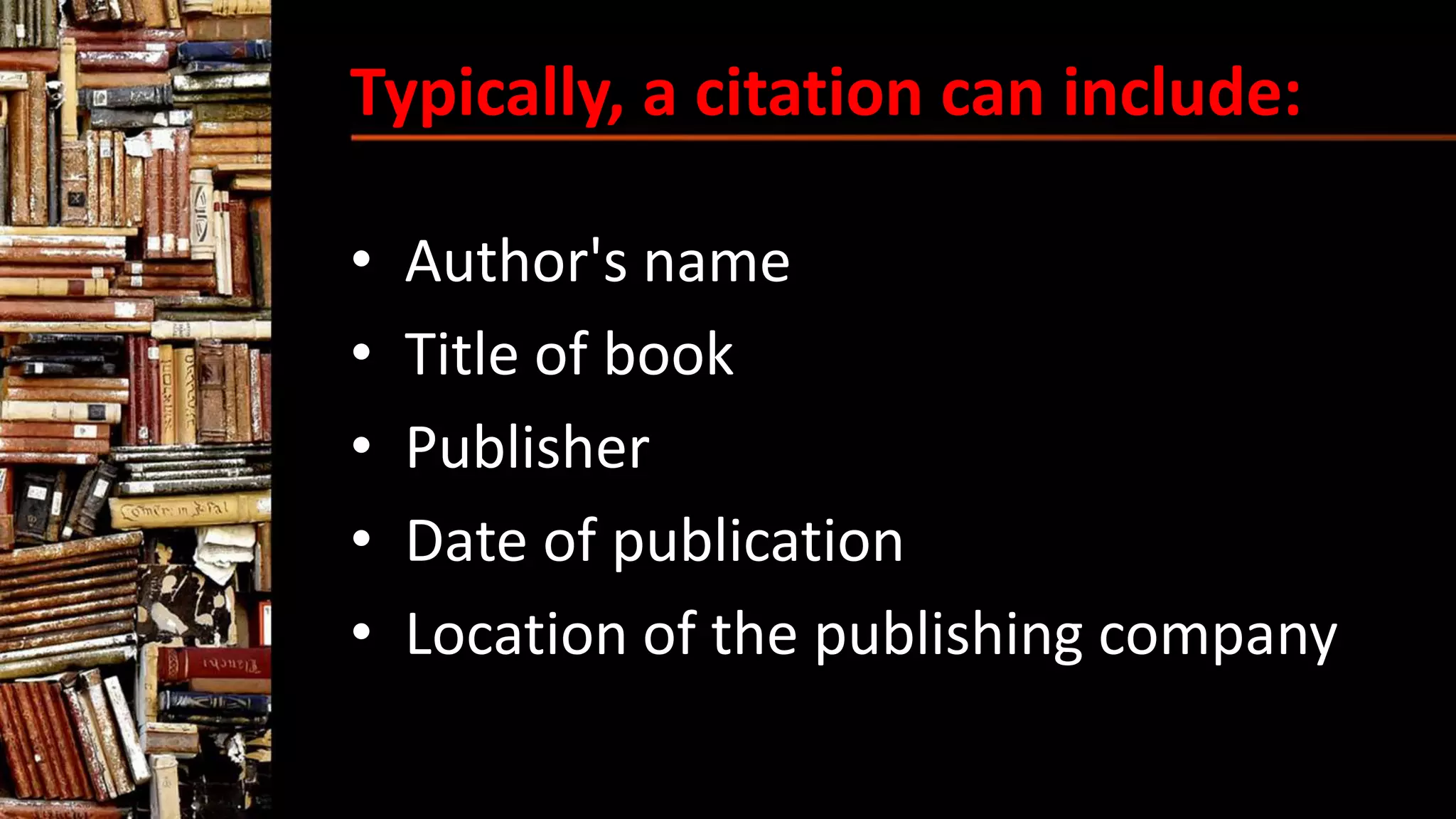 Citation and Citation styles | PPTX