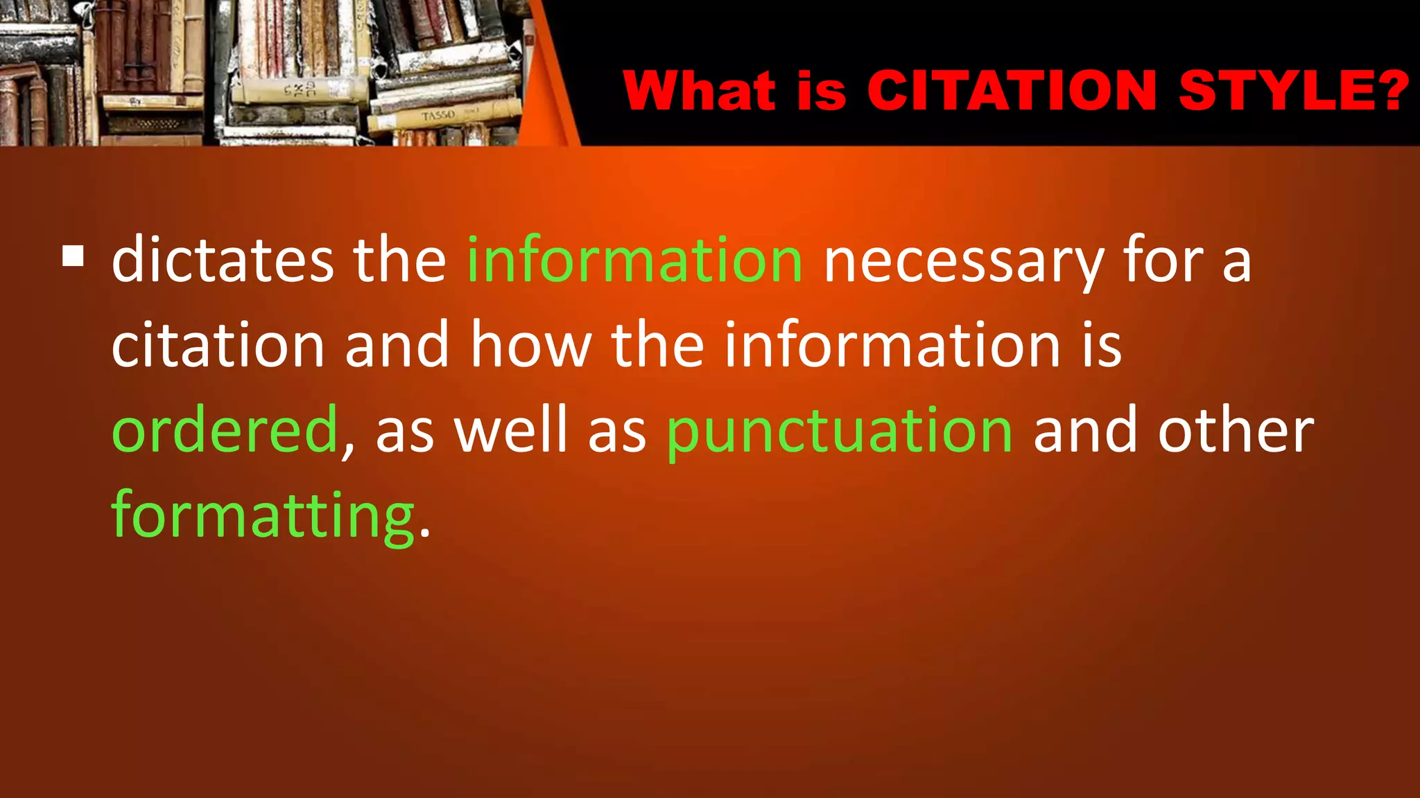 Citation and Citation styles | PPTX