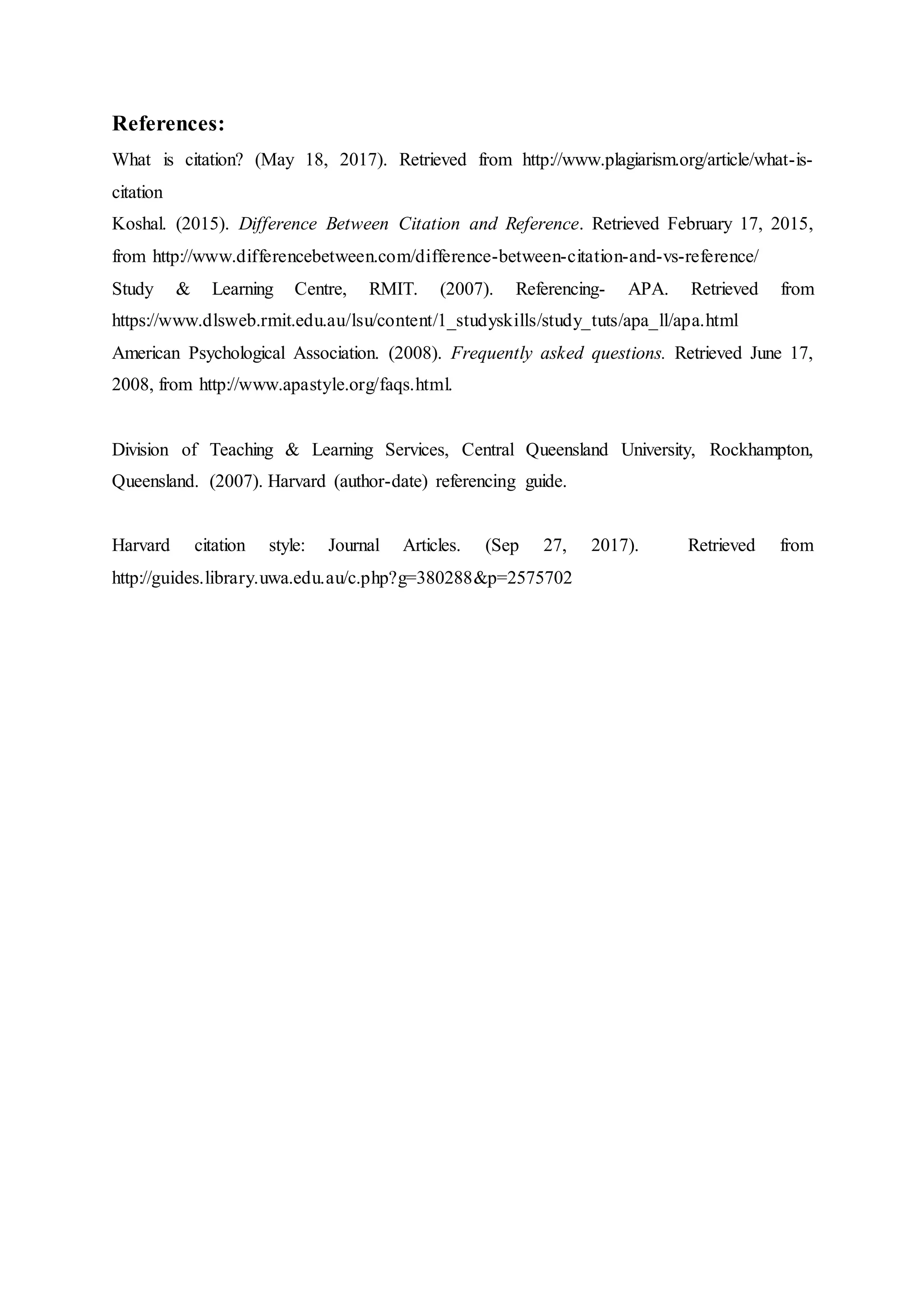 Citation and references | DOCX