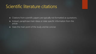 Citation and references | PPT