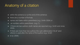 Citation and references | PPT