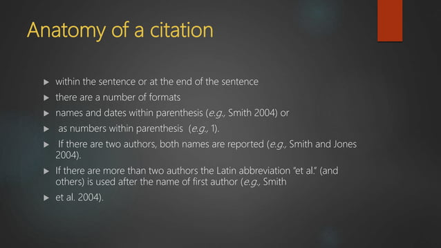 Citation and references | PPT