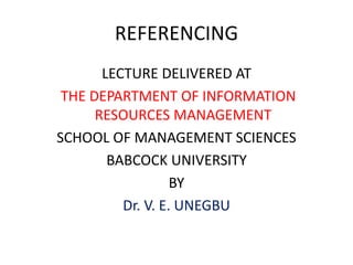 Citation and Referencing.ppt