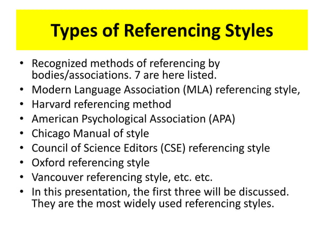 Citation and Referencing.ppt | Science
