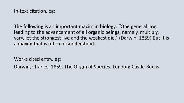 Citation and referencing - intro | PPTX