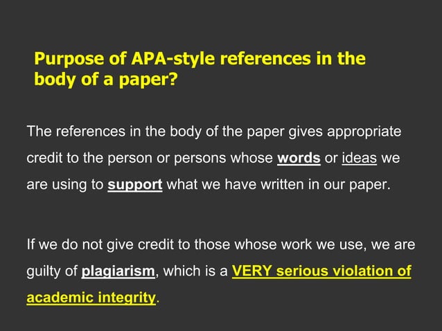 Citation and referencing in research work | PPSX | Science